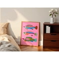 Affixzi Fish Wall Art Print, Whimsical Ocean Animal Poster, Playful ...