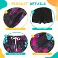 BZSMCE Swim Shorts Teal Dog Paw Prints Black For Quick-Dry Shorts With ...