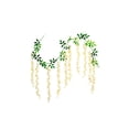 Artificial Wisteria Flower Vine 70 Inch Faux Hanging Garland Plastic ...
