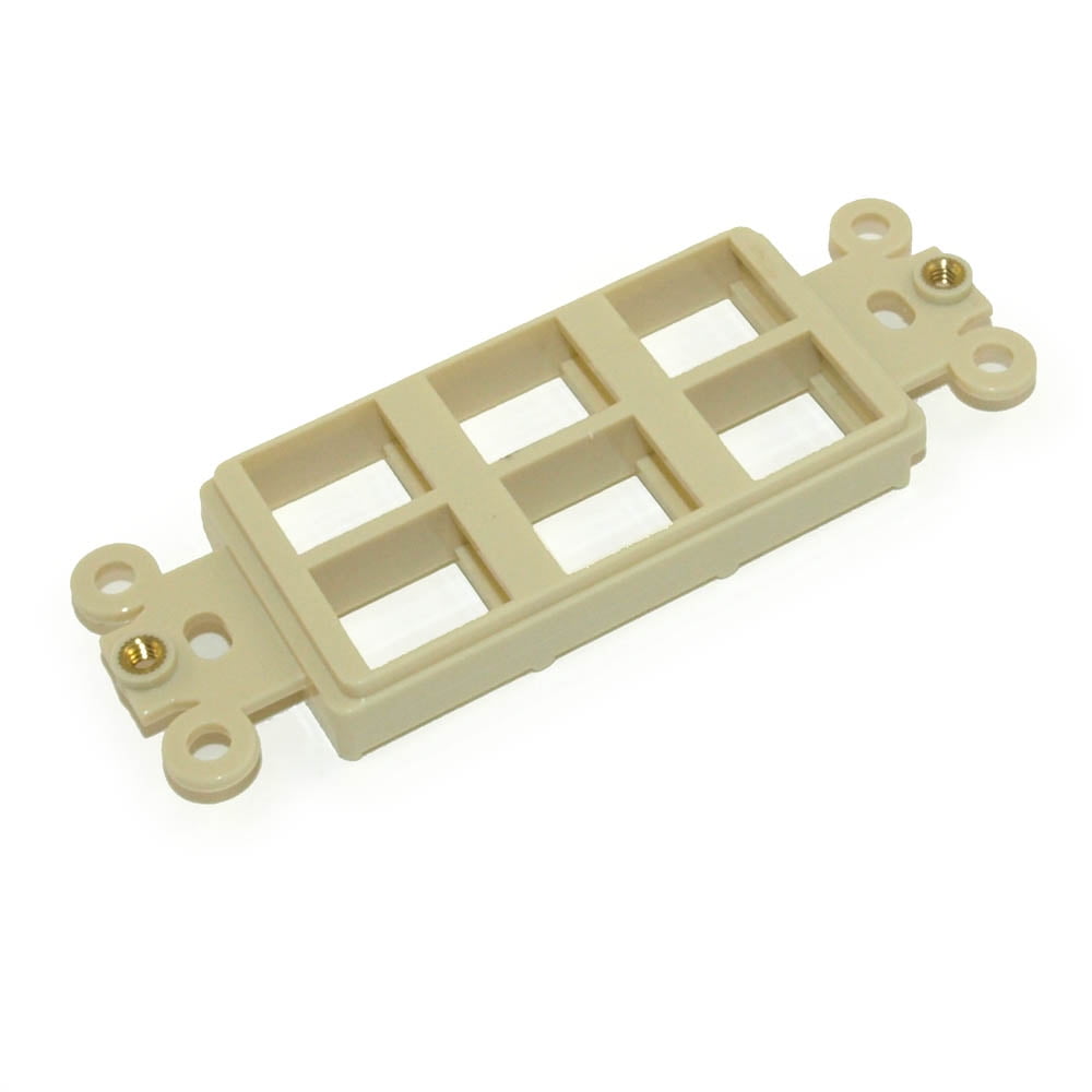 Wall plate: 6 Open Keystone Decora Plate Insert, Ivory - Walmart.com