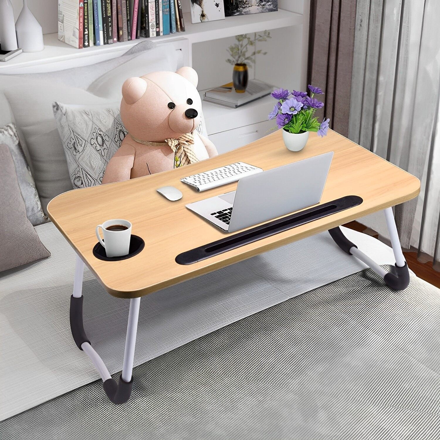 Foldable Laptop Desk Oyajia Portable Laptop Bed Tray Table Notebook ...