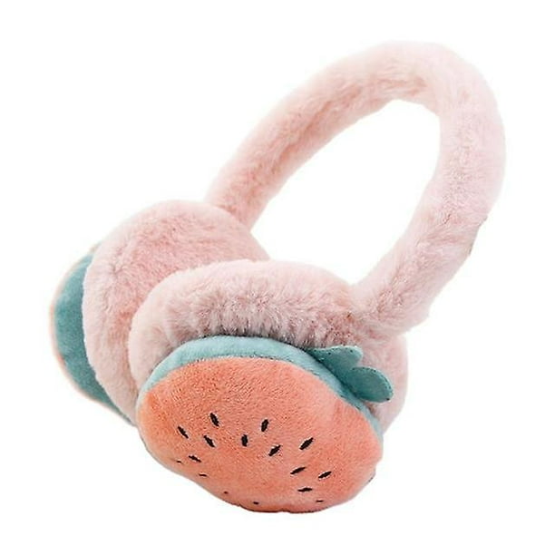 Shry Adjustable Kid Fruit Ear Muffs Warm Soft Fluffy Cute Earmuffs ...