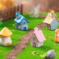Cartoon House Sculpture Statue Funny House Creative House Figurine ...