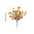 2 Pack Artificial Thanksgiving Flowers Violet Orange Bundle for Garden ...