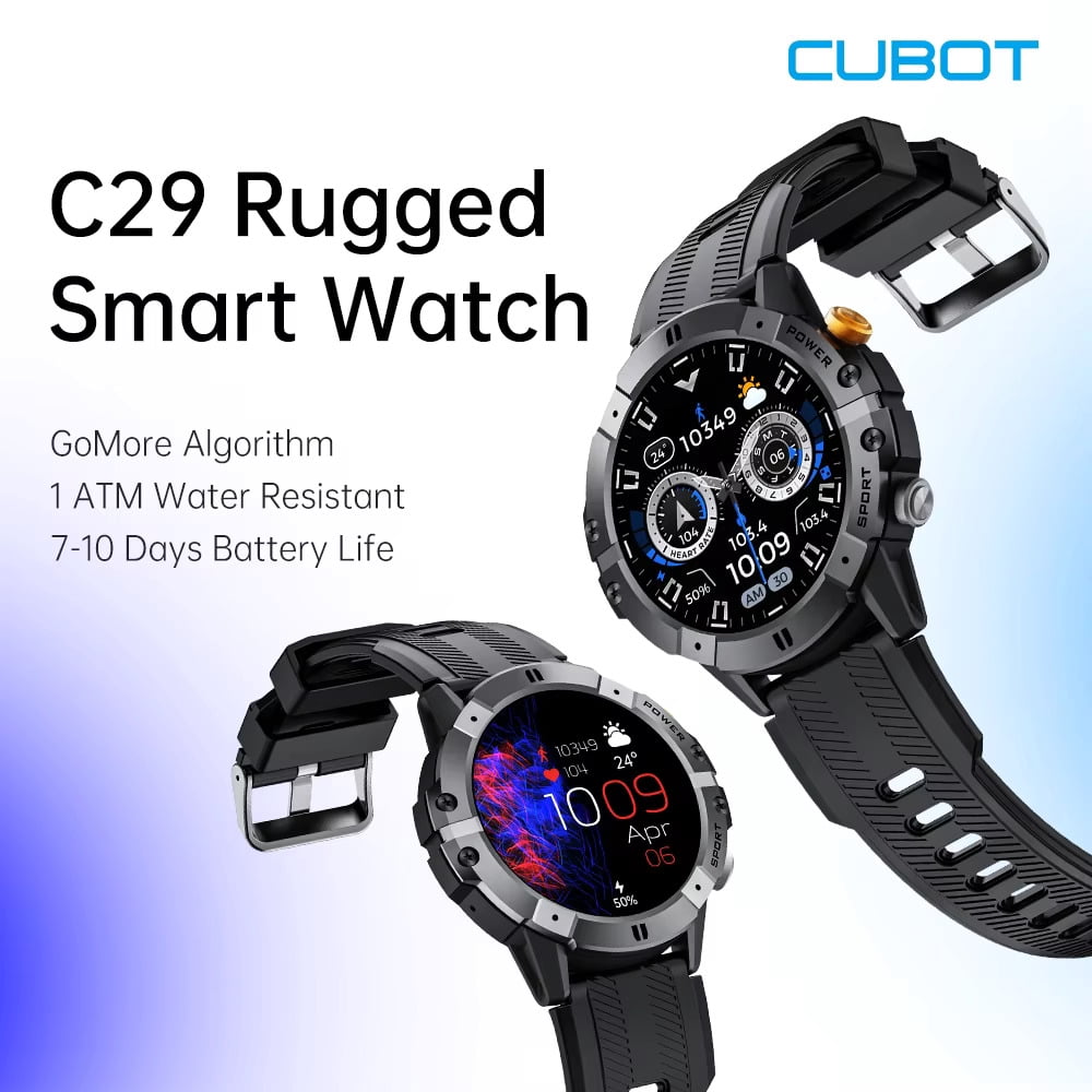 Reloj inteligente CUBOT C29, detección de SpO2, frecuencia cardíaca ...