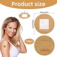 120 piece round bandages, 22 mm/0.87 inch elastic fabric round adhesive ...