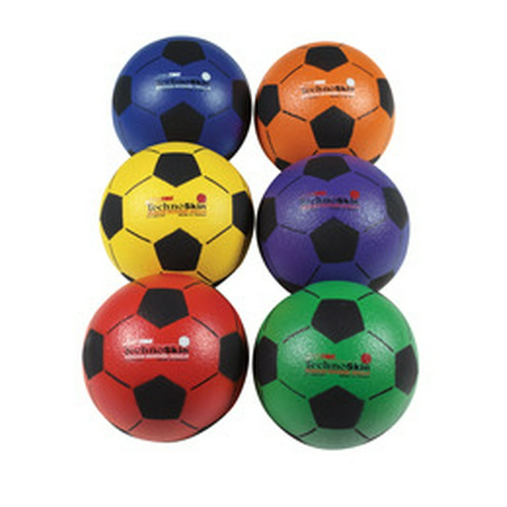 Sportime TechnoSkin Coated Indoor Foam Soccer Balls, Set of 6 - Walmart ...