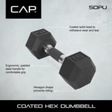CAP Barbell Coated Dumbbells, Single, 15 Pounds - Walmart.com