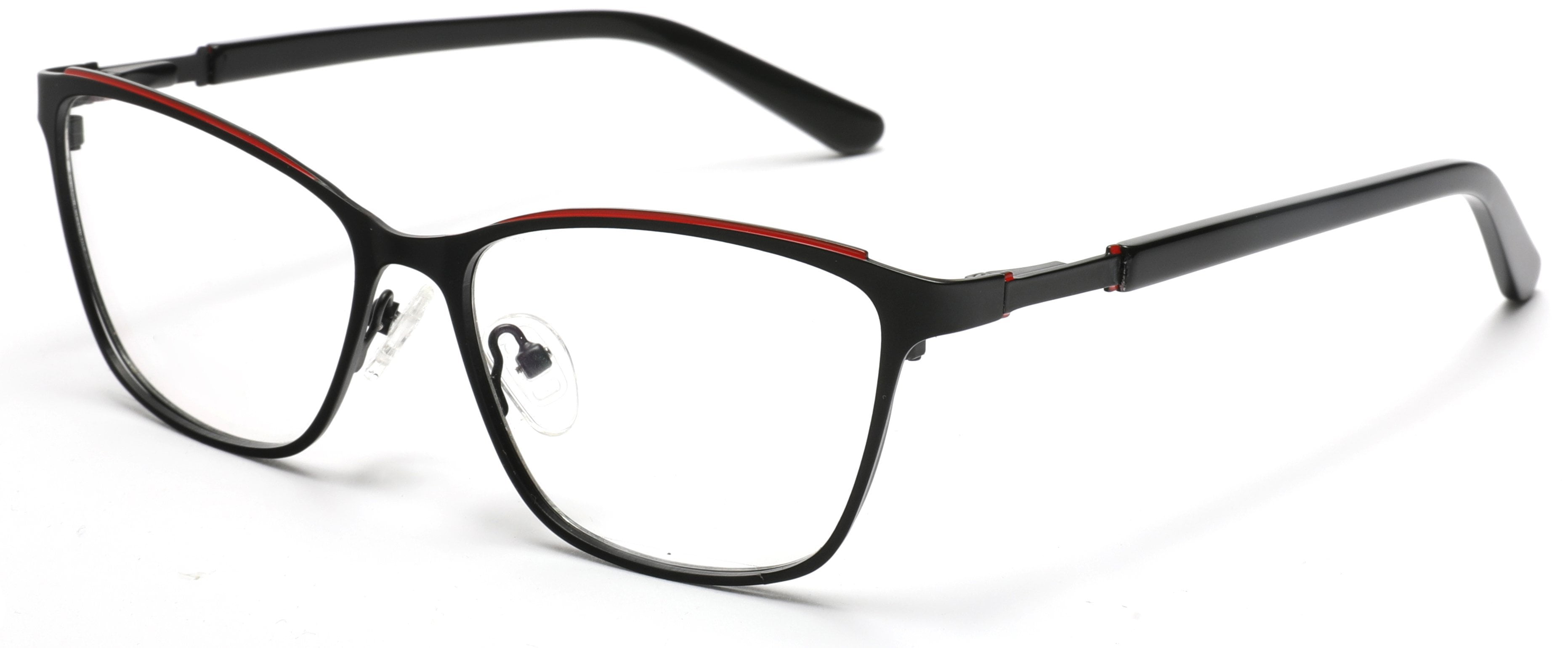 Tango Optics Browline Metal Eyeglasses Frame Luxe RX Stainless Steel ...