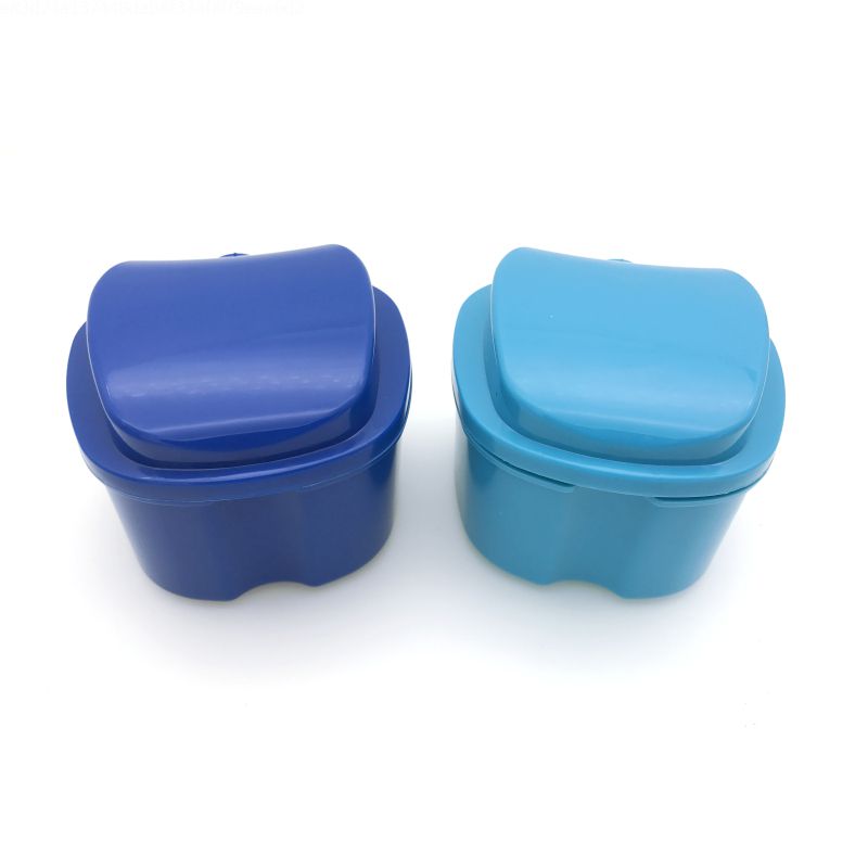 Special care box for denture with filter mesh molar box false tooth ...