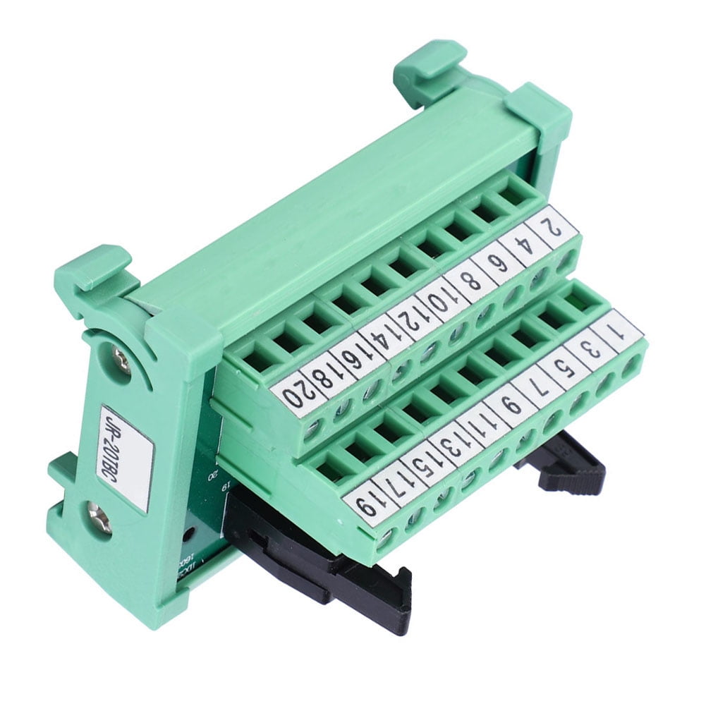 Conector de bloque de terminales Módulo PLC IDC-20P Cableado de riel ...