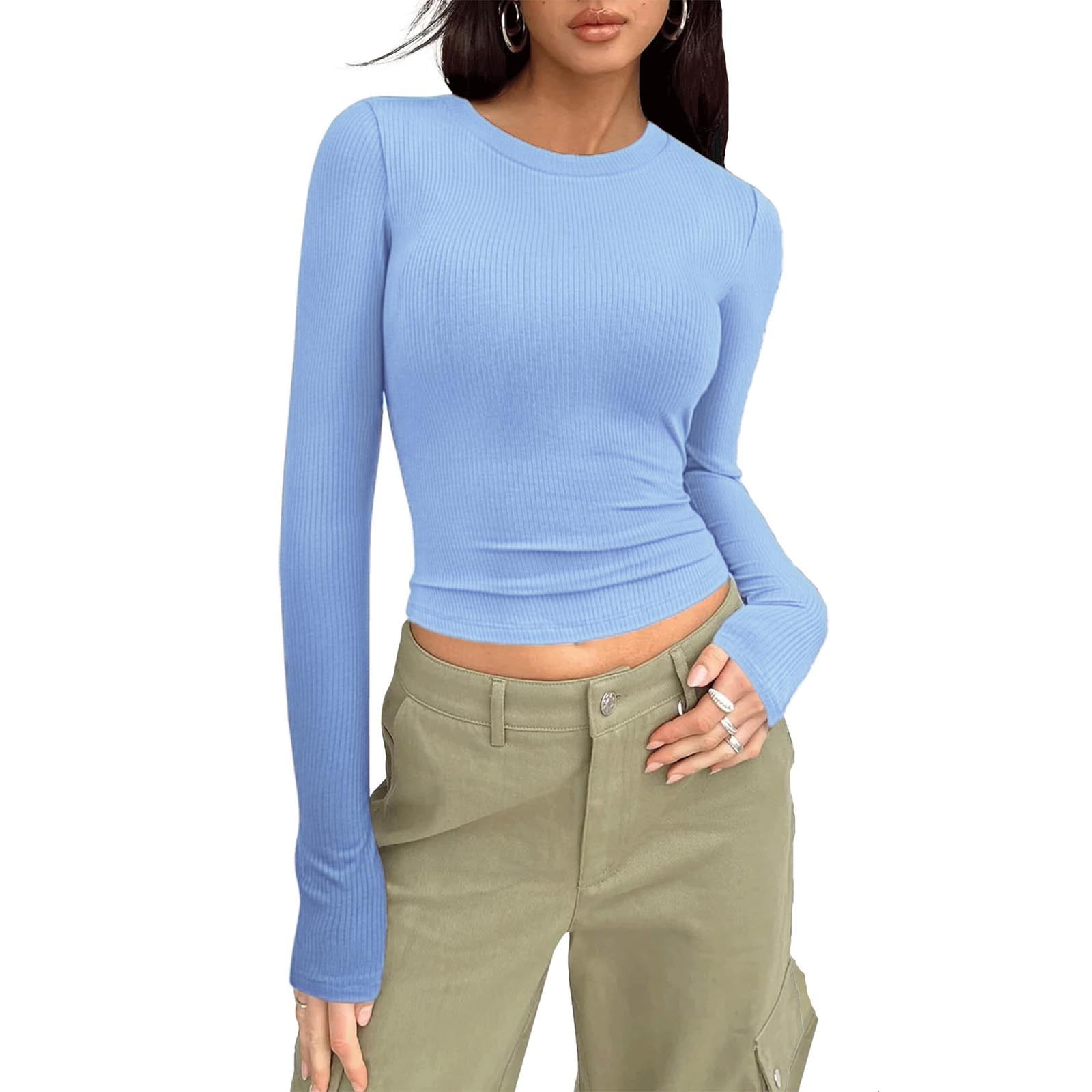 Click here for Aherbiu Going Out Top For Women Long Sleeve Shirts... prices