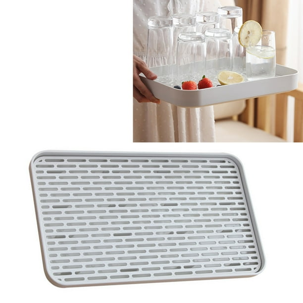 Water Drainage Tea Tray, Rectangular Space Saving Versatile Tea Serving ...