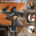 GOXAWEE Universal Bench Vise, 3.15 Inch Table Clamp, 360° Swivel Base ...