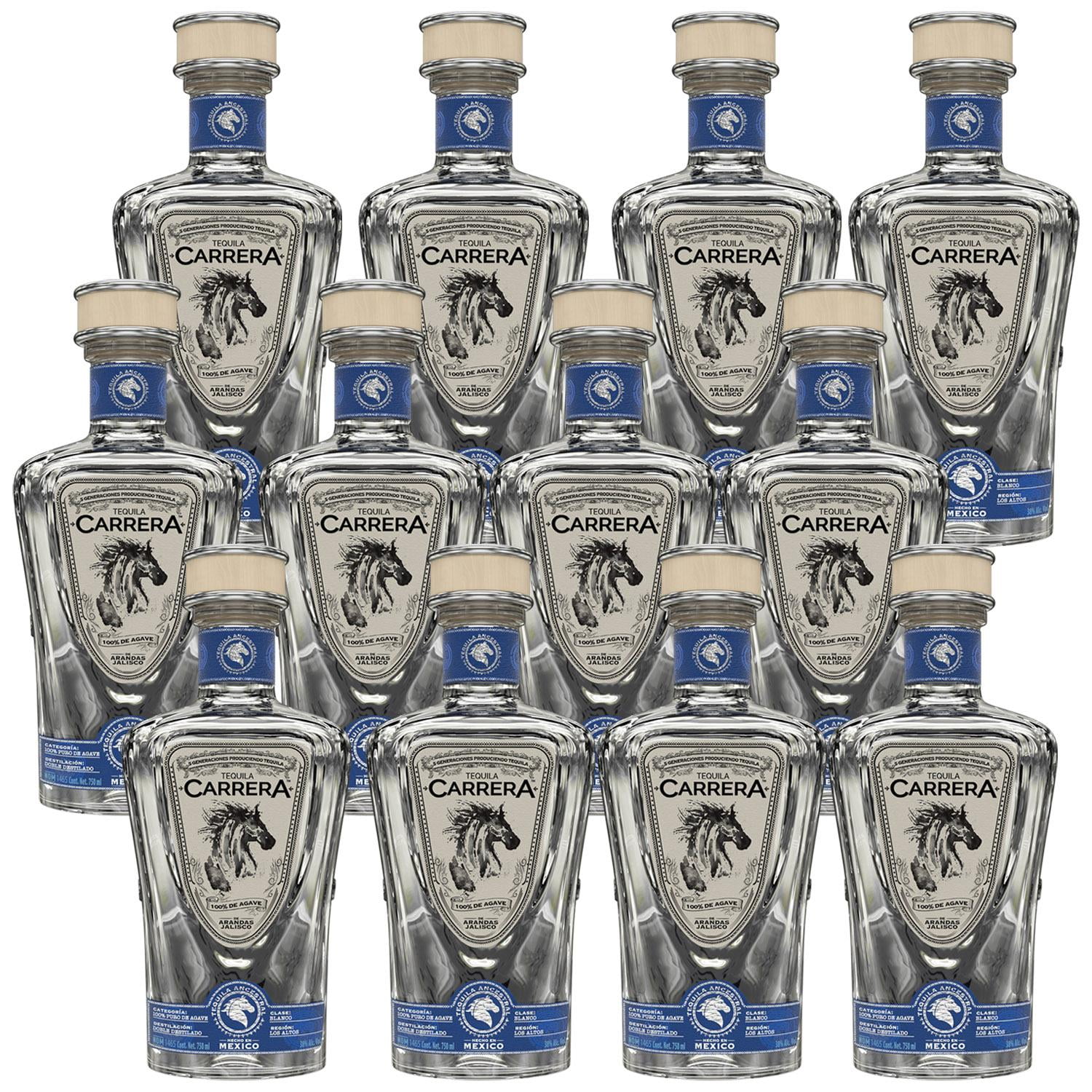 Pack de 12 Tequila Carrera Blanco 750 ml Blanco | Bodega Aurrera en línea