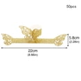 50PCS Pink 3D Butterfly Napkin Rings – Elegant Paper Napkin Holder for ...