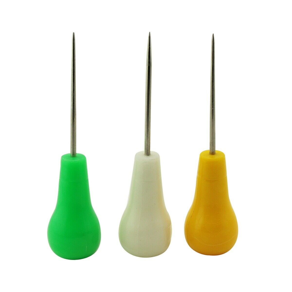 Set of 3 Plastic Handle Sewing Awl - Sharp Straight End Point - Walmart.com