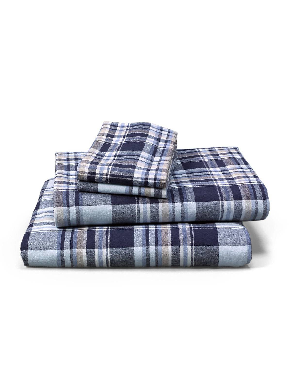 Eddie Bauer Unisex-Adult Portuguese Flannel Sheet Set - Plaids ...