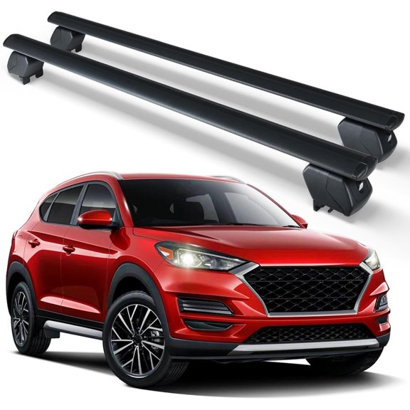 Aluminum Car Roof Rack Cross Bars w/ 176lbs Max Load Cargo Carrier ...