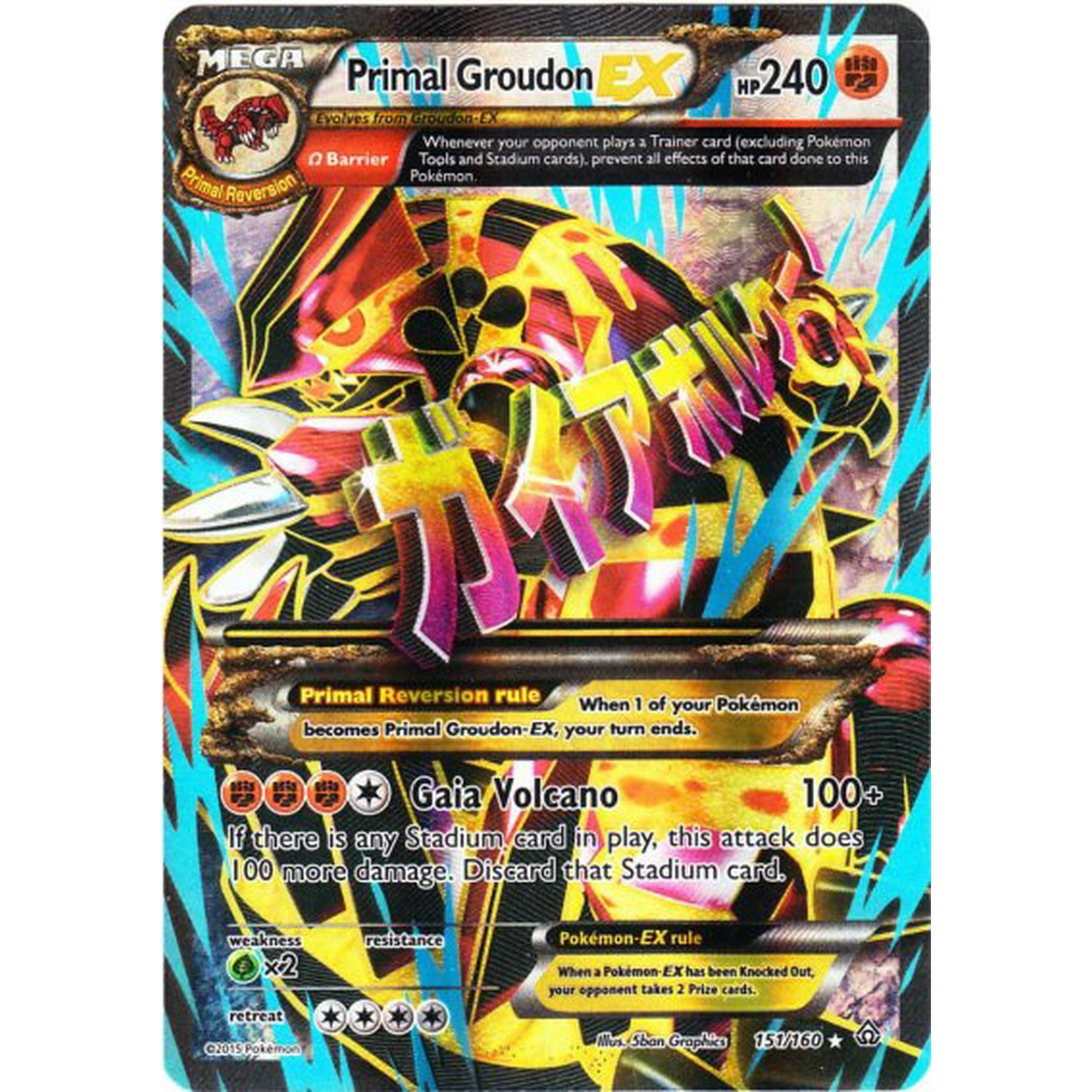 Groudon Ex Card