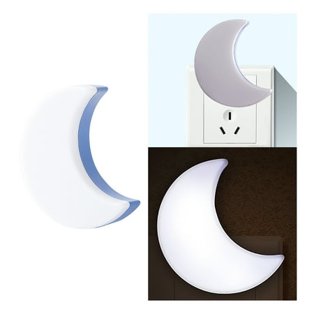 Smart Home Light Control Night Light baby crescent Moon Plug In Energy ...