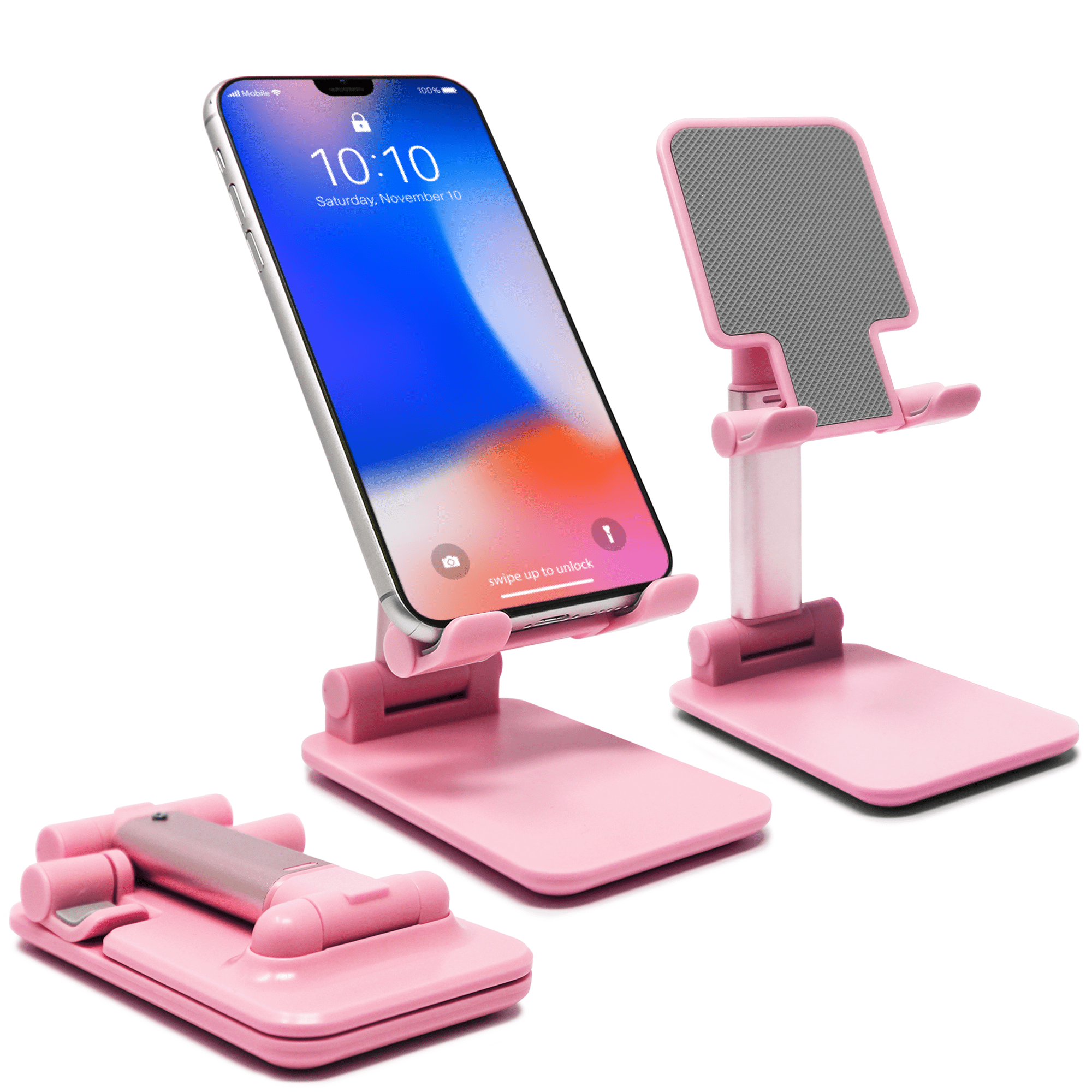 Aduro U-Rise Phone Stand Holder, Foldable & Portable Adjustable Height ...