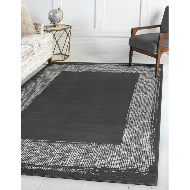 Beverly Rug Modern Border Indoor Area Rug, Geometric Farmhouse Rug ...