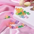 500 pc Eco-Friendly Transparent Acrylic Beads Round AB Color Mixed ...
