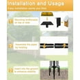 90Inch Heavy Duty Bird House Pole Mount Kit with Frosted, Bird Feeder ...