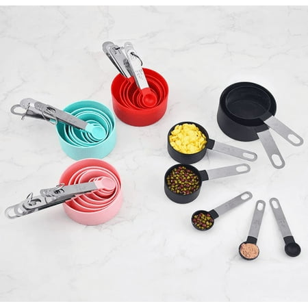 Measuring Cups and Spoons Set, Collapsible Measuring Cups, Dry ...