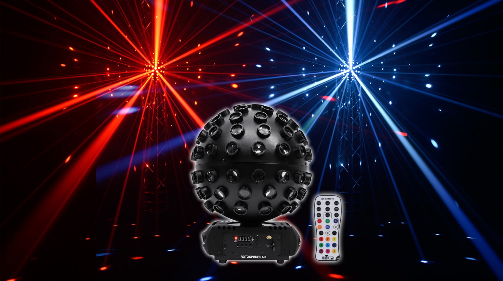 Chauvet DJ Rotosphere Q3 Mirror Ball Dance Floor DMX LED Effect Light ...