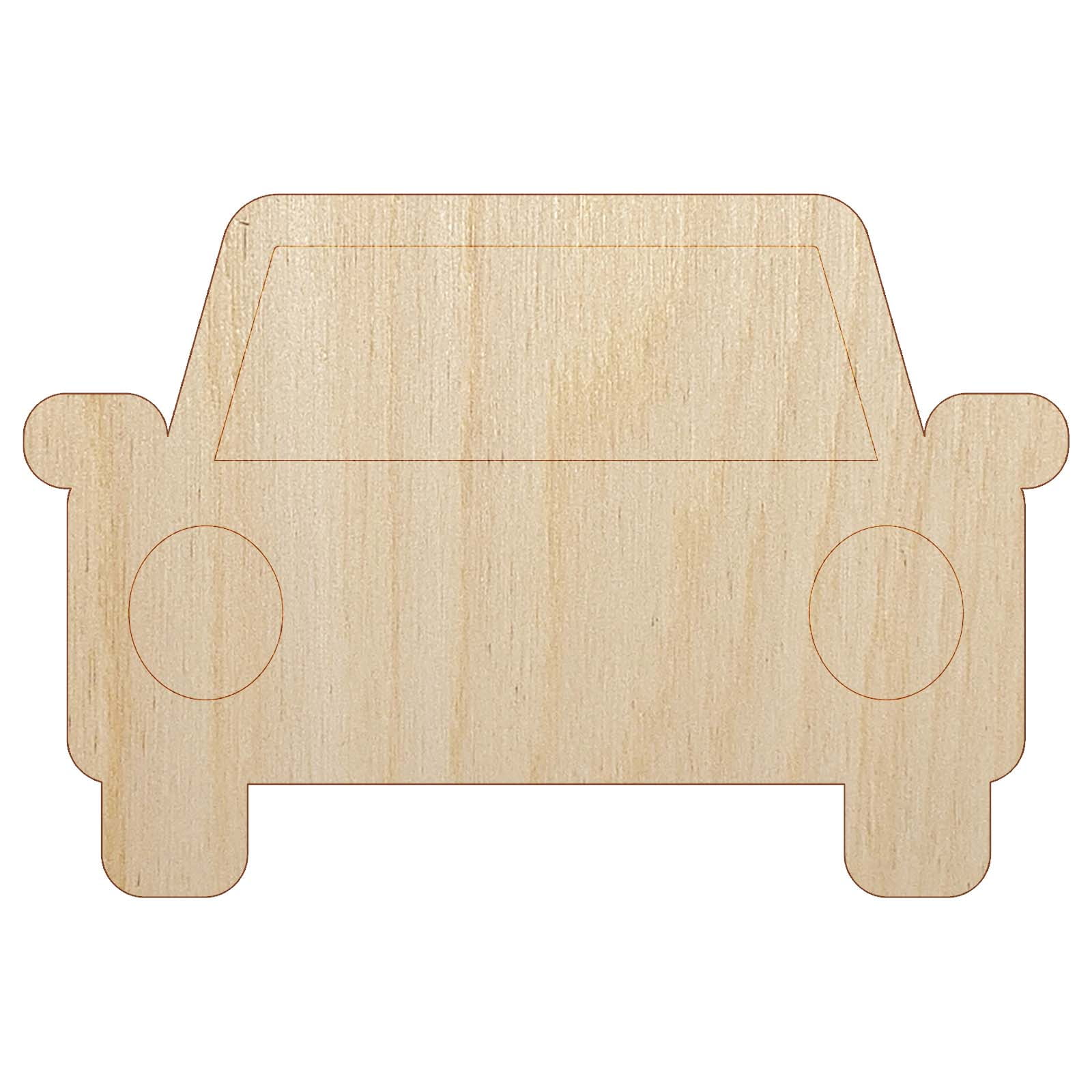 Parked Car Automobile Icon Wood Shape Unfinished Piece Cutout Craft DIY ...