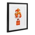 Stupell Industries Orange Handbag & Balloons Black Framed Print Under ...