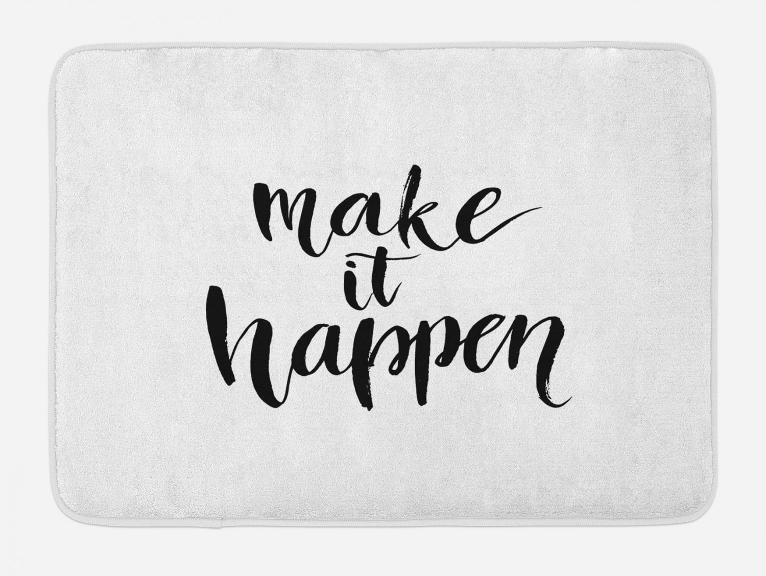 Motivational Bath Mat, Calligraphy Art for Achievement and ...