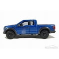 2017 Ford Raptor Pickup Truck Blue Metallic 1/24 Diecast Model Car by ...