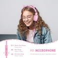 QearFun Cat Headphones for Girls Kids for School,Kids Wired Headphones ...
