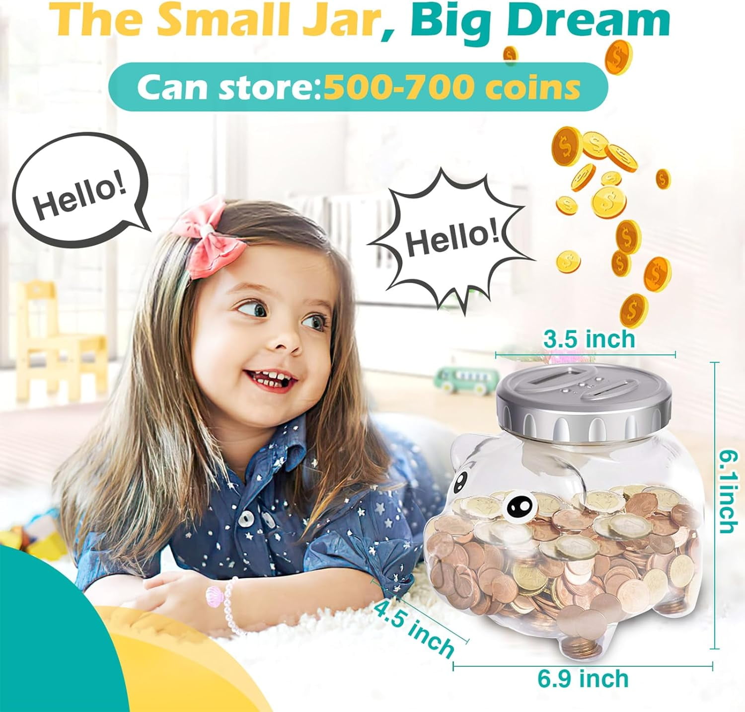 Piggy Bank That Counts Coins