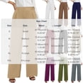 ClodeEU Women's High Waisted Elastic Back Waist Pleats Wide Leg ...