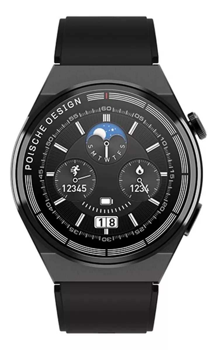 Smartwatch GT3 MAX NS Tech NEGRO 2 Extensibles Intercambiables silicon ...