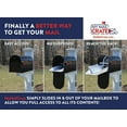 My Mail Crate Large Sliding Mailbox Tray, Keeps mail dry, Accessible ...