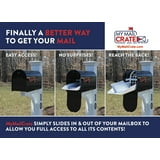 My Mail Crate Large Sliding Mailbox Tray, Keeps mail dry, Accessible ...
