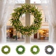 COM1950s Artificial Wreath, Hanging Decoration, Lifelike Design Wreath ...