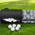 Golf Ball Shag Bag with Detachable Alloy Tube Golf Ball Retriever Large ...