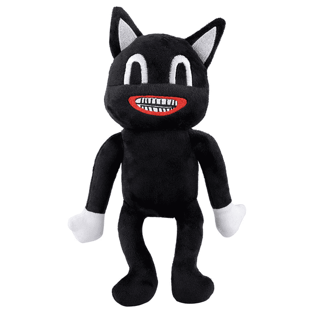 Siren Head Cartoon Cat Plush Toy 9 Inches, Black Cartoon Cat Plush Soft ...