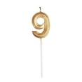 1 Pc Gold Numeral Candles Numeral Birthday Candles Cake Numeric Candles ...