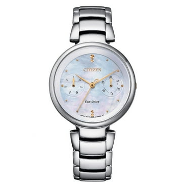 Citizen EM0860-51D Women's Silhouette Crystal Silver Steel Watch - Walmart.com