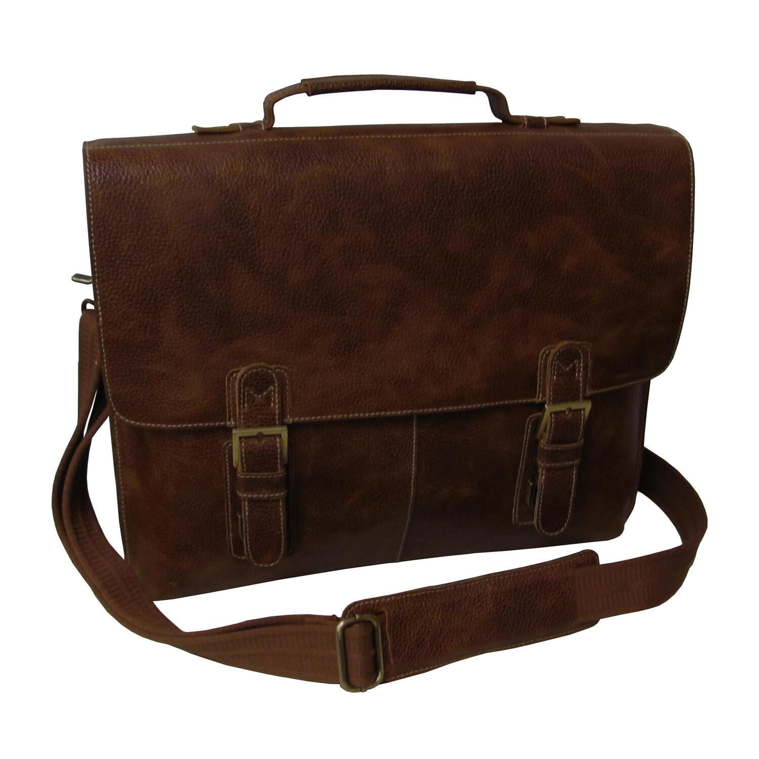 Classical Leather Organizer Briefcase - Walmart.com