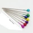 600PCS Straight Pins 1.5In Pearlized Ball Head Sewing Pins for Fabric DIY Sewing Pins Crafts ...
