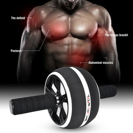 Ab Workout Equipment Abdominal Muscle Exerciser, Ultra Wide Wheel ...