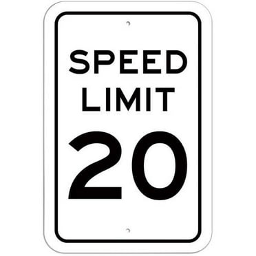 Speed Limit 100 Sign - Walmart.com